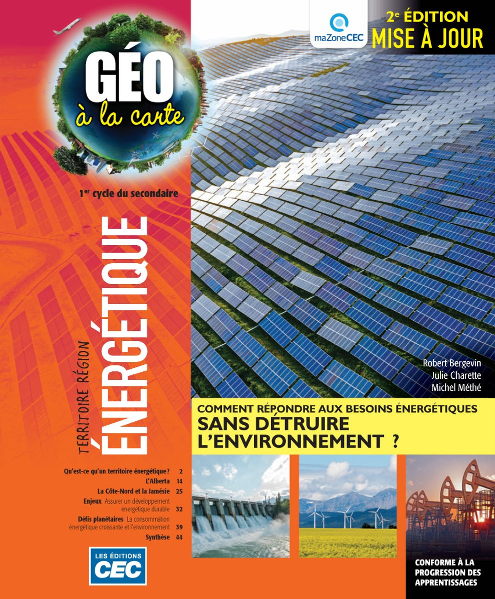 Géo à la carte (3e éd. en 2026!) - Géographie - 1re et 2e secondaire ...
